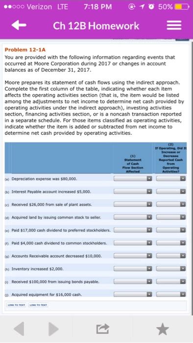 Solved Ooo Verizon Lte 7 09 Pm T O 52 Ch 12b Homework E