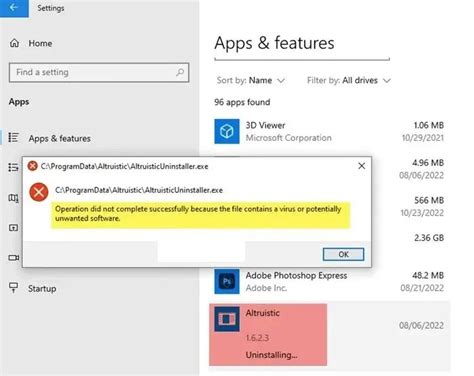 Cómo desinstalar Altruistics de Windows 11/10 - 1000 Tips Informaticos