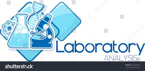 Laboratory Analysis Design Isolated On White Stock Vector Royalty Free