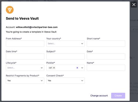 Exporting To Veeva Vault Beefree Help Center