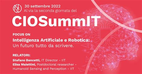 Elisa Maiettini On Linkedin Robotica Ai Ciosummit Digital360 Divulgazione