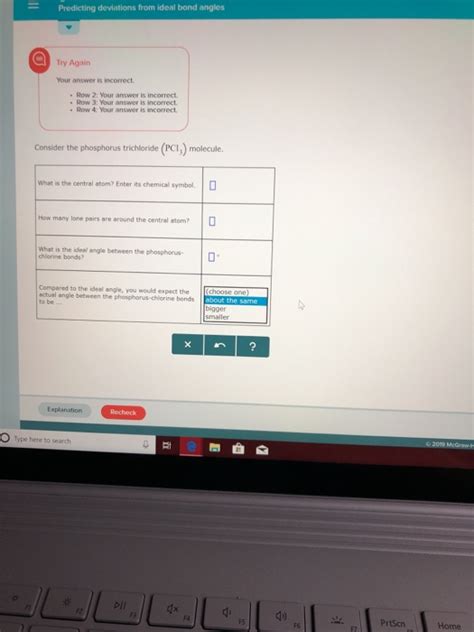 Solved Predicting Deviations From Ideal Bond Angles Try Chegg