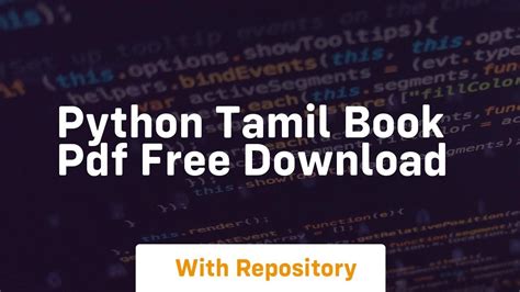 Python Tamil Book Pdf Free Download Youtube