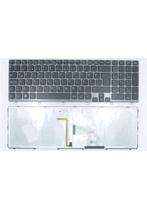 Sony Vaio Sve151G17M Sve151E11M Sve151J13M Klavye Çerçeveli Led