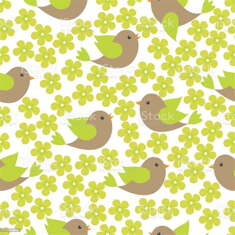 Vector Seamless Texture Of Spring Stock Illustration Download Image