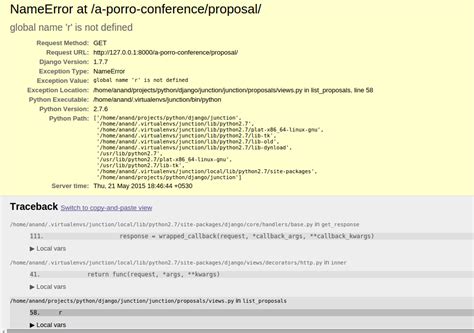 Whats So Good About Django Traceback Avil Page