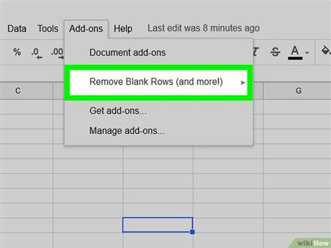 3 formas de borrar filas vacías en una hoja de cálculo de Google en PC