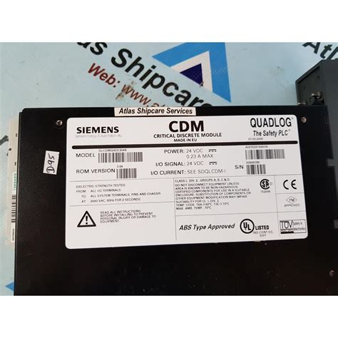 Siemens Quadlog Qlcdm024dcban Critical Discrete Module Atlas Shipcare
