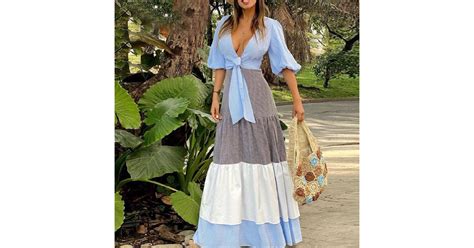 Robe longue noeud cravate CAPSULE MARRAKECH INTEMPOREL S By Azur Nacré