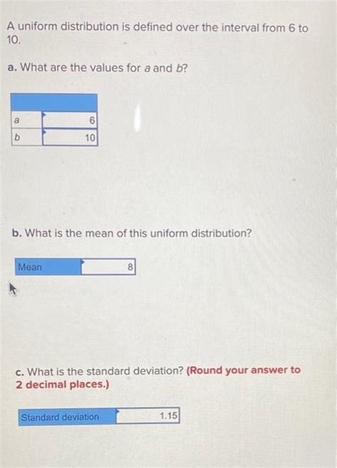 Solved A Uniform Distribution Is Defined Over The Interval