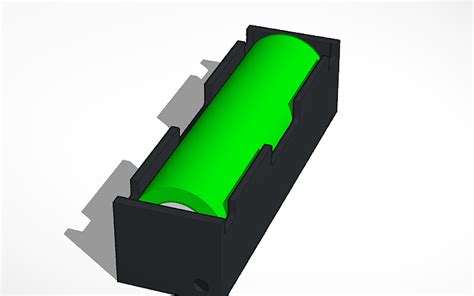 3d Design 18650 Lithium Ion Battery With Battery Holder V1 Tinkercad