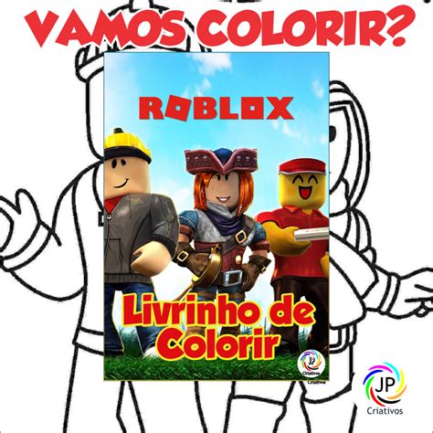 LIVRINHO DE COLORIR ROBLOX LEMBRANCINHA Mergulhe na diversão do