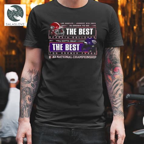 Georgia Vs Tcu 2023 National Championship Bound Shirt