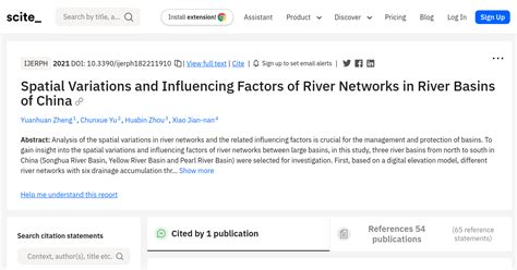 Spatial Variations And Influencing Factors Of River Networks In River Basins Of China Scite