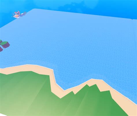 How Do I Create A Huge Ocean With The Cartoonish Look To It Without Having Weird Outline Cutoffs