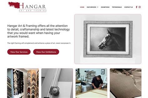 Elementor Website Design Hangar Framing