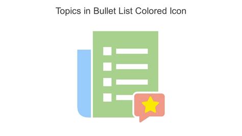 Topics In Bullet List Colored Icon In Powerpoint Pptx Png And Editable