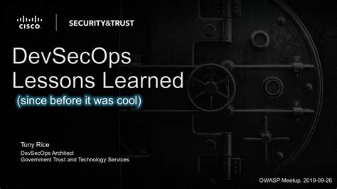 Devsecops Lessons Learned Speaker Deck