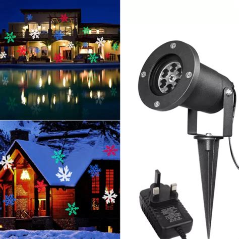 Snowflake Projector Lights Waterproof Outdoor Dual Used Garden