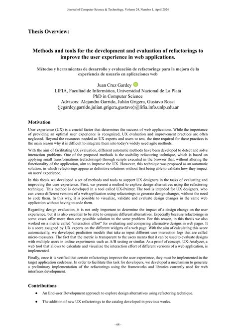 PDF Methods And Tools For The Development And Evaluation Of