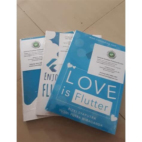 Jual Paket Bundling Flutter Happy Flutter Enjoy Flutter Love Is