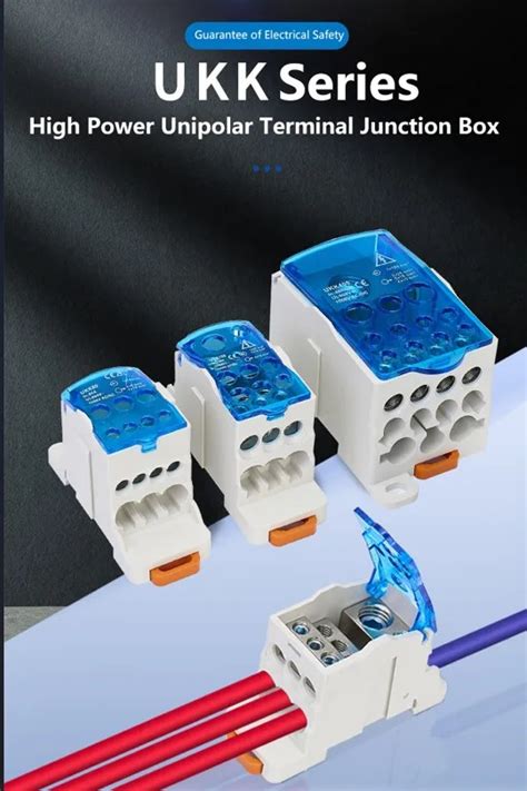 Smico 80a Ukk Terminal Block Wiring Connecting Box Universal Power