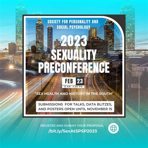 Announcing The Tenth Annual Spsp Sexuality Pre Conference Sex And