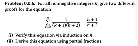 Solved Problem 006 For All Nonnegative Integers N Give