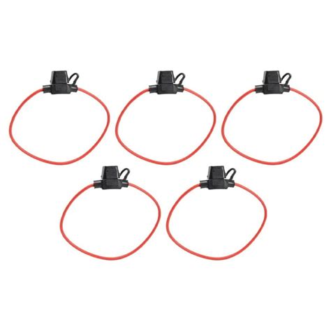 5 Pack Waterproof Inline Fuse Holder 12 Gauge Awg Wire Cut Off Switch