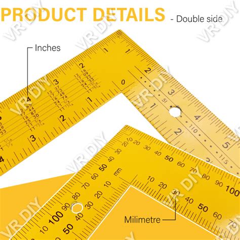 Epica Star L Scale Ruler 16″ X 24″ Try Square L Shaped Angle Measuring