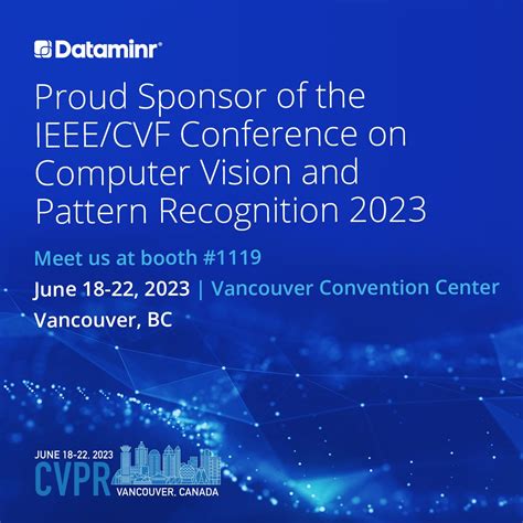 Cvpr2023 On Twitter Rt Dataminr Join Teamdataminr At The Ieeecvf Conference On Computer