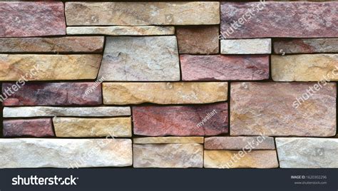 Seamless 3d Rendered Stone Cladding Wall Stock Illustration 1620302296