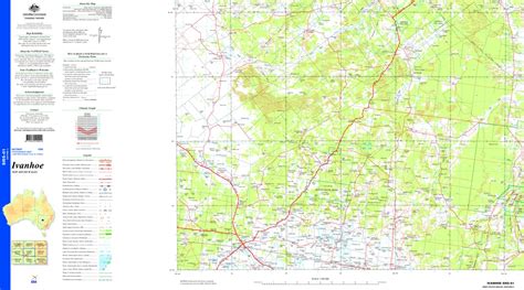 Ivanhoe Si55 01 Map By Geoscience Australia Avenza Maps