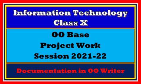 Project Work Class 10 It 402 A Comprehensive Guide