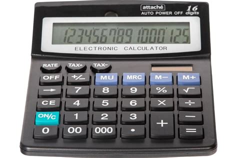 Настольный калькулятор Attache полноразмерный ATC-222-16F 16-ти ...