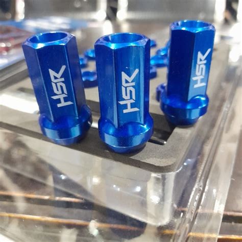 Jual Mur Roda Baut Roda Velg Racing Dura Nut Hsr Blue Drat 1 5 Brio Ayla Shopee Indonesia