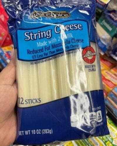 Best Choice Reduced Fat String Cheese 28 G Nutrition Information Innit