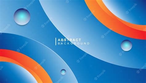 Premium Vector Abstract Background With Blue And Orange Gradient Composition
