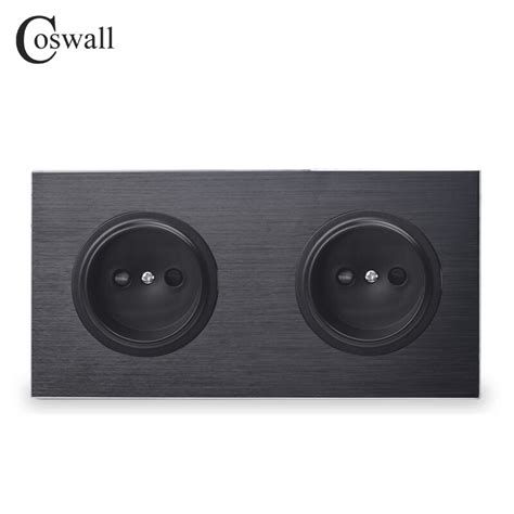 Coswall Black Aluminum Metal Panel 16a Universal E Vicedeal