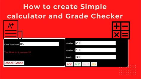 How To Create Simple Calculator By Php And Check Grade Level Youtube