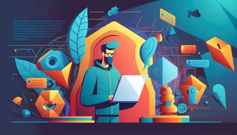 Cyber Security Protect Your Network With Firewall And Encryption Ai Generated Stock