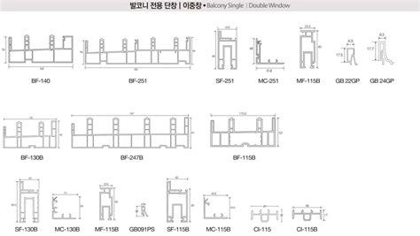 발코니 전용 단창 이중창 중앙리빙테크