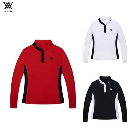 Anew 골프 3종여성 투톤 카라 티셔츠 골퍼 엠파이어 골프웨어 레플리카 전문