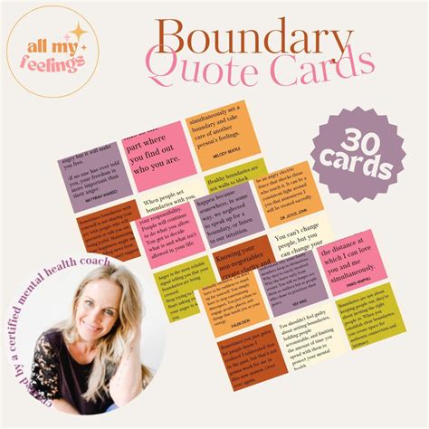 Boundary Affirmation Cards Quotes On Boundaries Tools For Emotional