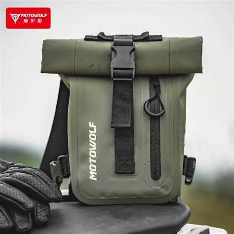 Motowolf กันน ้ ํารถจักรยานยนต ์ Drop Leg กระเป ๋ ายุทธวิธี Fanny Pack