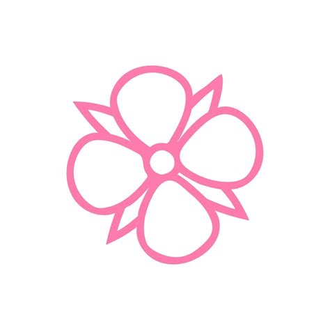 Premium Vector Flower Modern Shape Icon Logo Design