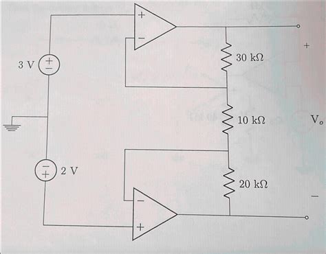 Solved Find The Output Voltage V Chegg