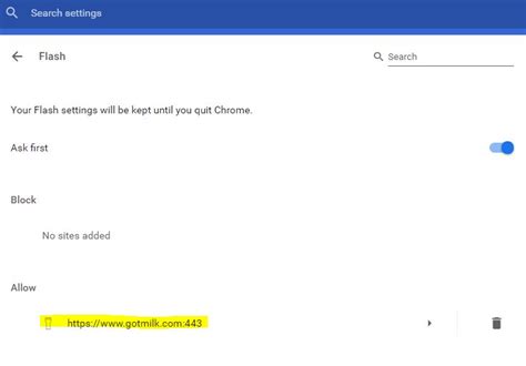 Enabling Adobe Flash Player Google Chrome Innergas