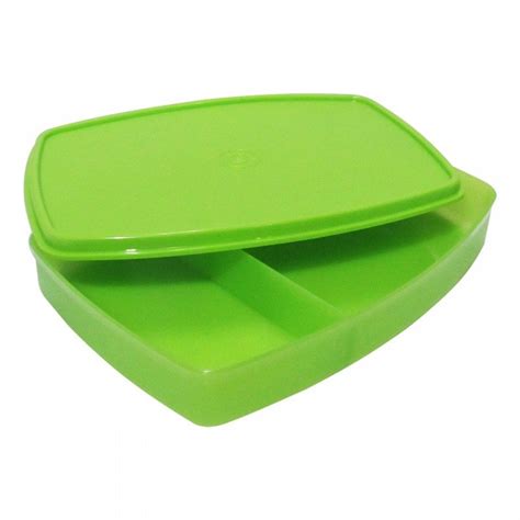 Tupperware Classic Slim Lunch Box Lettuce Leaf Relikart