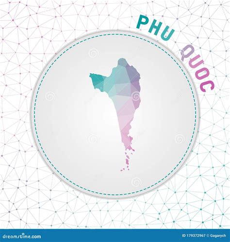 Vector Polygonal Phu Quoc Map Stock Vector Illustration Of Asia
